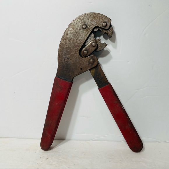 Other | Coax Cable Crimping Tool Hex Crimper Red Rubber Handles 9 Total ...